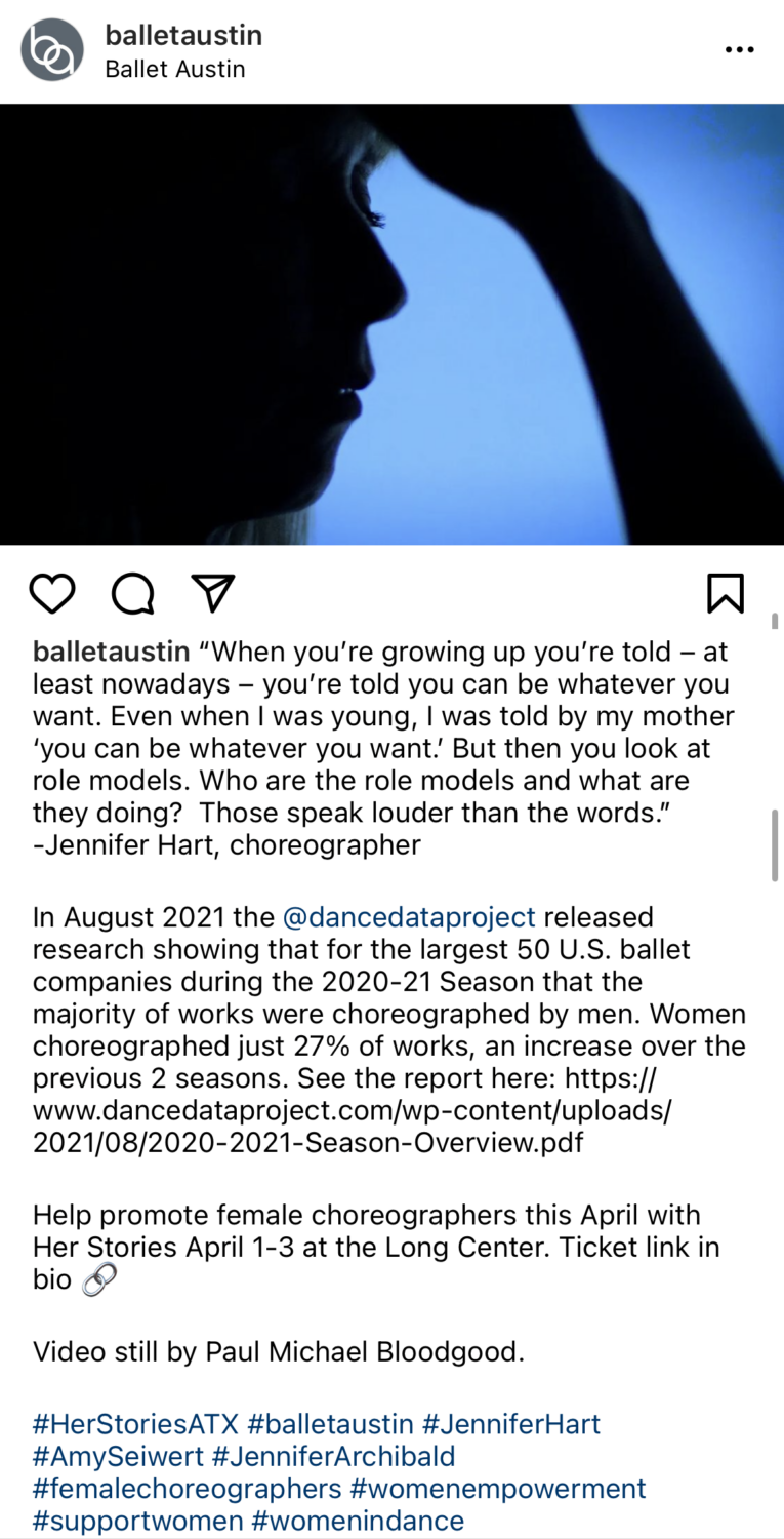 DANCE DATA PROJECT® ANNOUNCES 2020 “TOP 50” SAMPLE OF U.S. BALLET ...