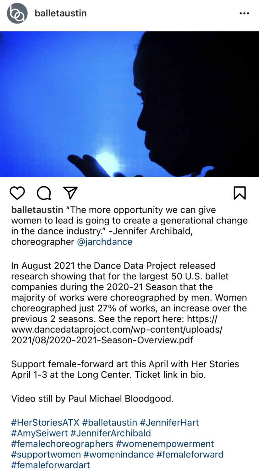 DANCE DATA PROJECT® ANNOUNCES 2020 “TOP 50” SAMPLE OF U.S. BALLET ...